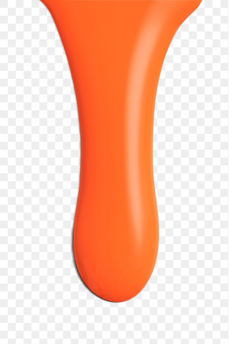 Orange dripping paint png element | Free PNG Sticker - rawpixel