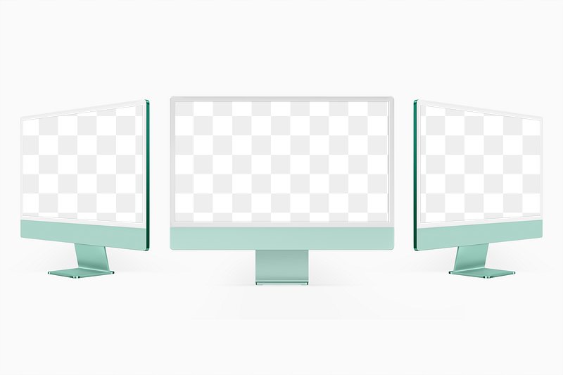 Desktop Screen Mockup PNG Images | Free Photos, PNG Stickers ...