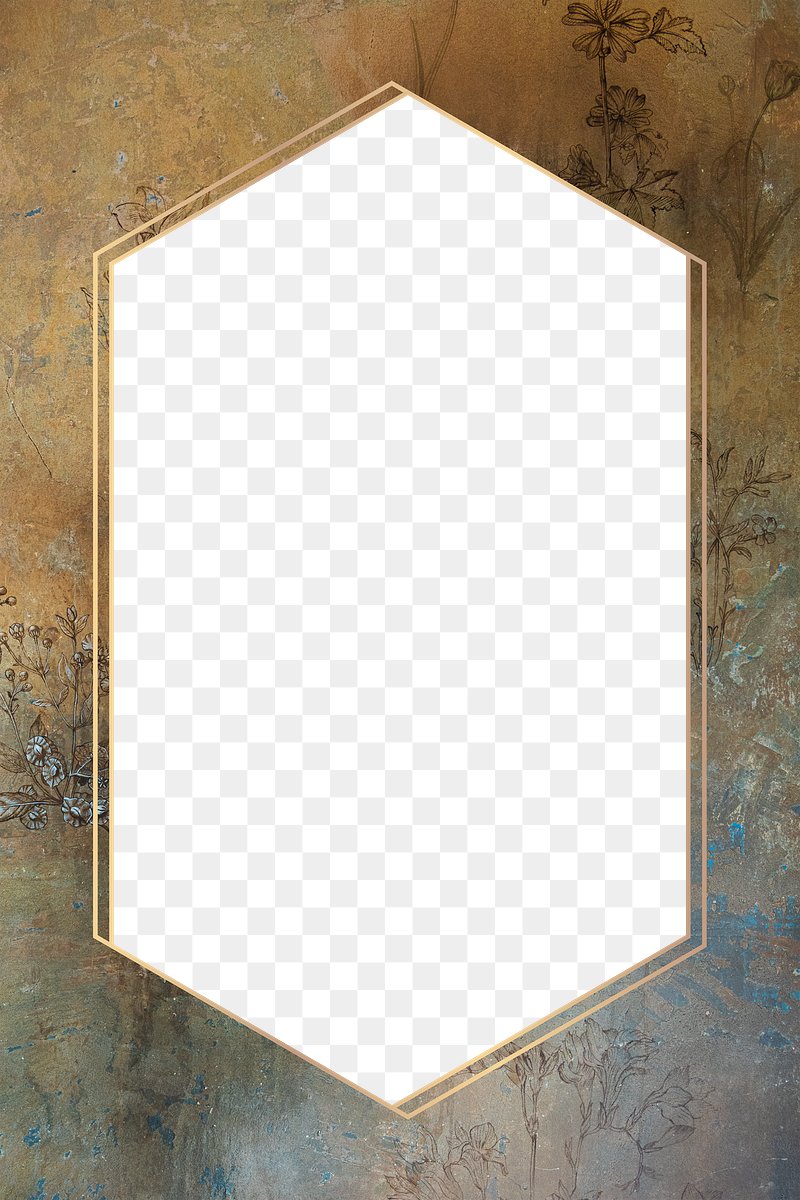 Golden Hexagon Frame PNG Images | Free Photos, PNG Stickers, Wallpapers ...