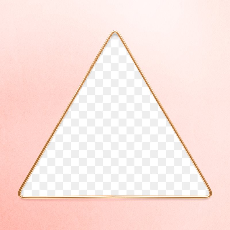 Gold Metallic Triangle PNG Stickers Images | Free Photos, PNG Stickers ...