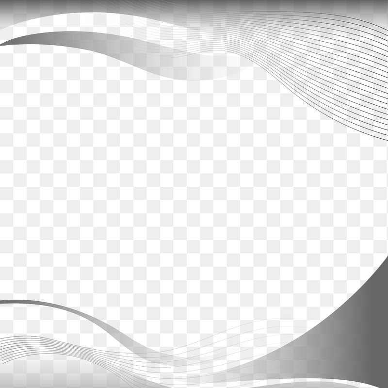 Gray curve frame template design element