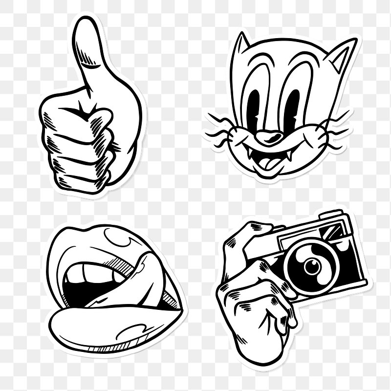 Sticker Pack PNG Cats Images | Free Photos, PNG Stickers, Wallpapers ...