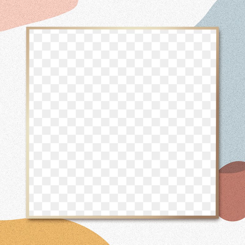 Retro pattern frame png square | Free PNG - rawpixel