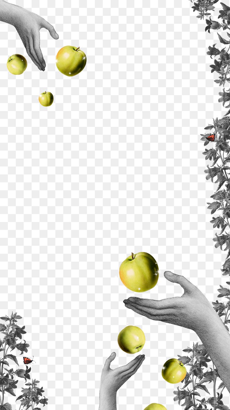 Hands throwing apples png frame | Free PNG Sticker - rawpixel