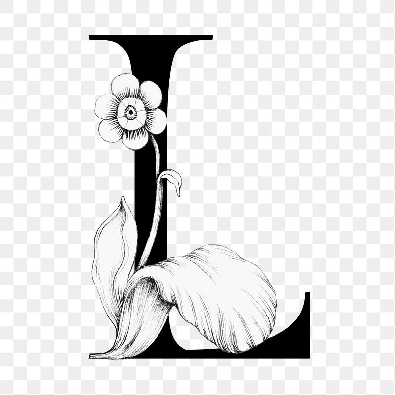 Letter Floral L PNG Images | Free Photos, PNG Stickers, Wallpapers ...