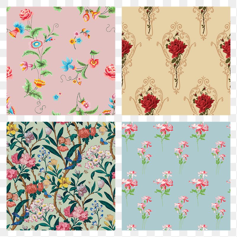 Blue Verbena Floral Pattern Transparent Background Images | Free Photos ...