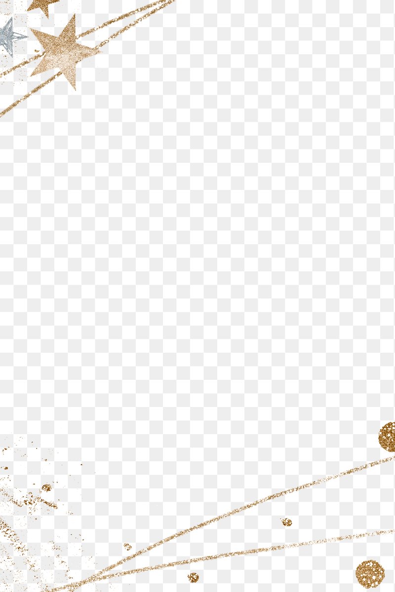 Glittery festive star border png transparent… | Free stock illustration ...