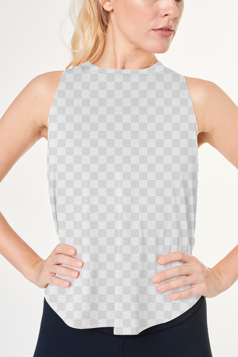 Png women's loose tank top | Free PNG Mockup - rawpixel