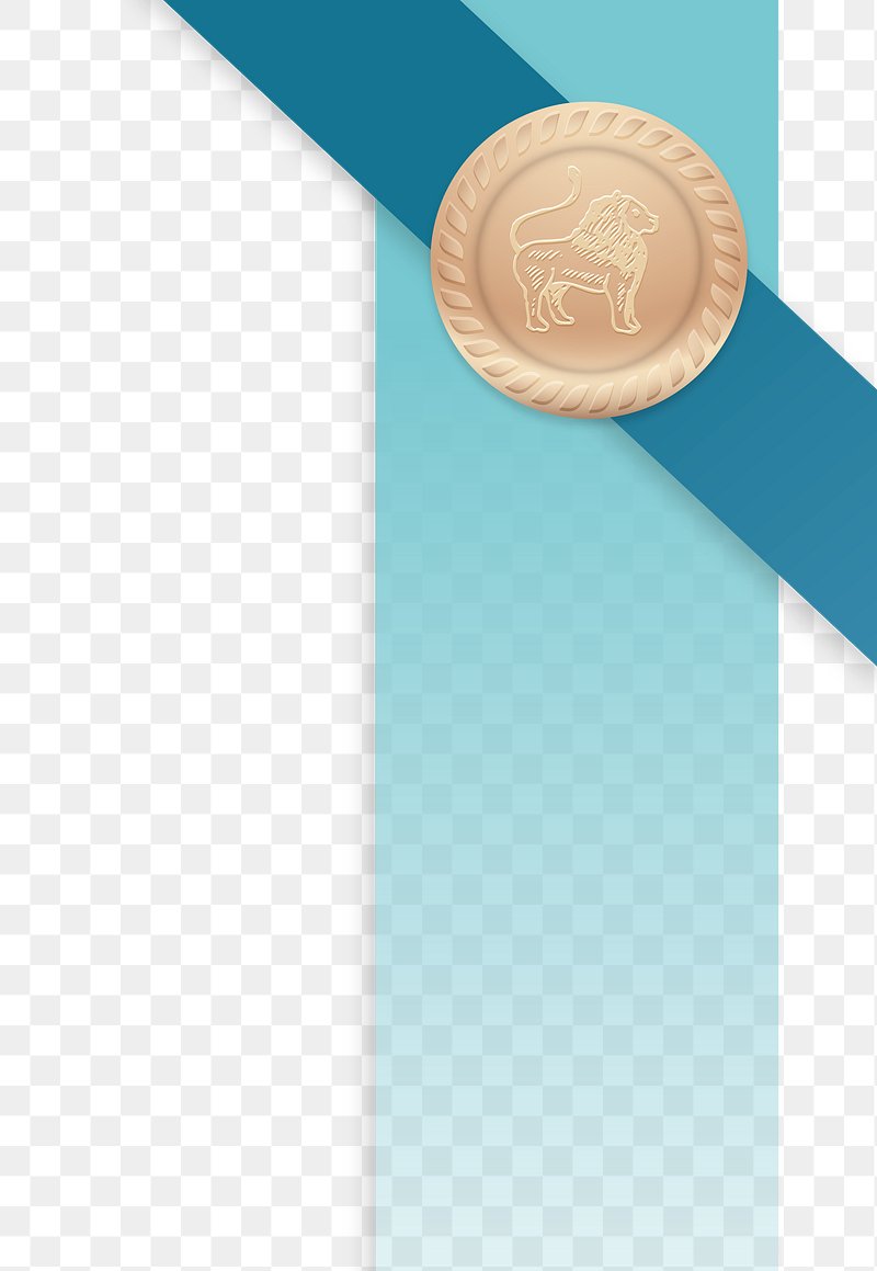 Teal Ribbon Border Clip Art