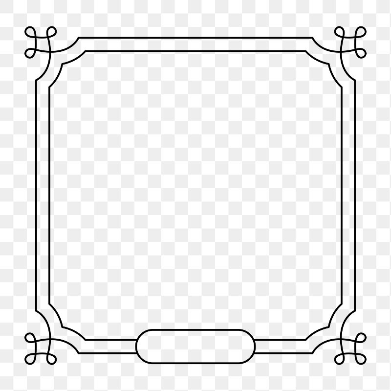 Vintage Line Frame Transparent PNG Images | Free Photos, PNG Stickers ...