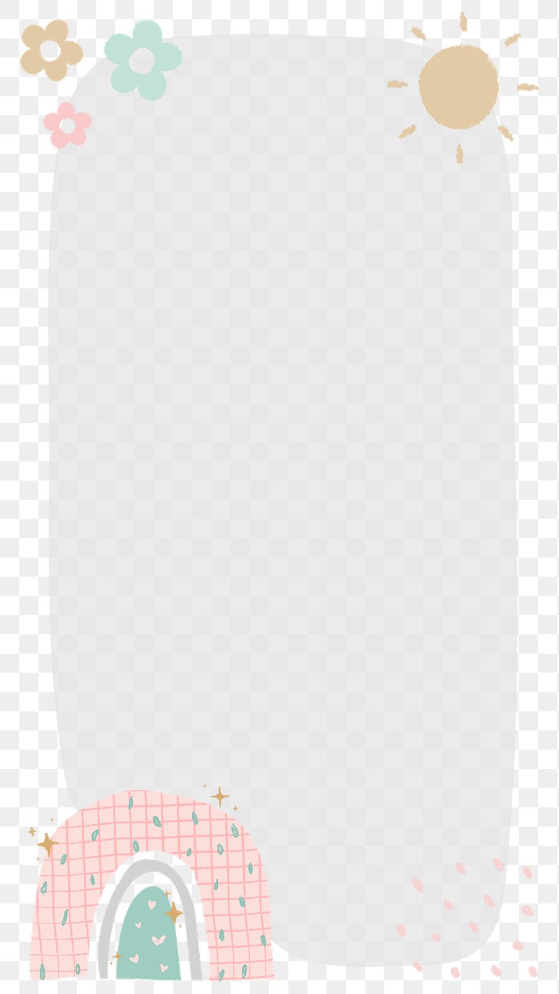 Cute frame PNG clipart, doodle | Free PNG - rawpixel