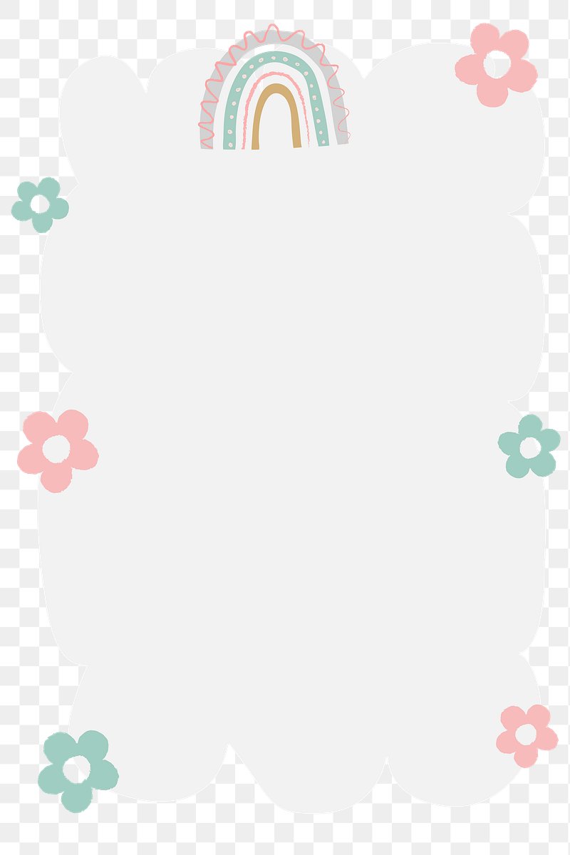 Cute frame PNG clipart, doodle | Free PNG - rawpixel