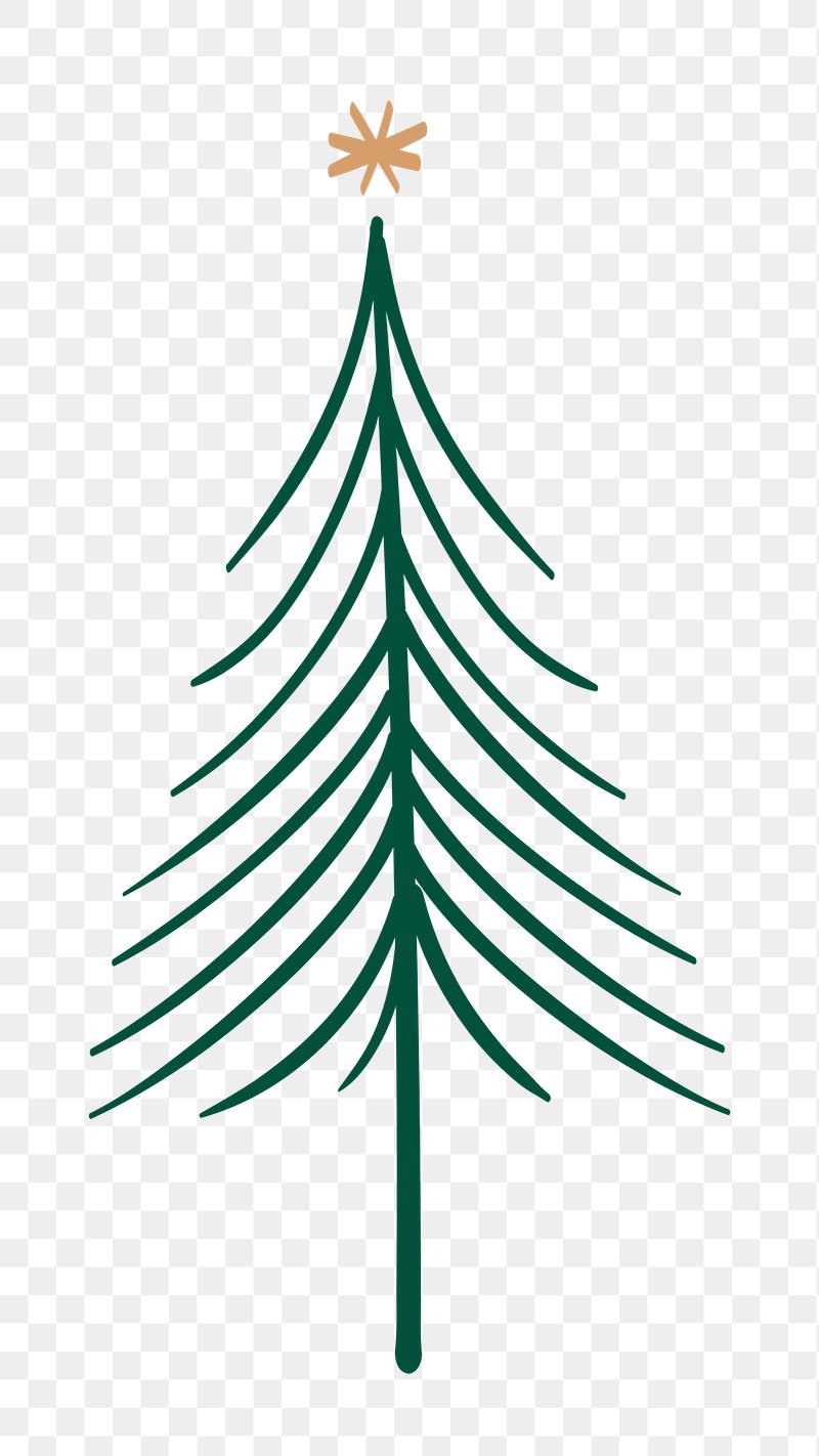 Stick Figure Christmas Tree