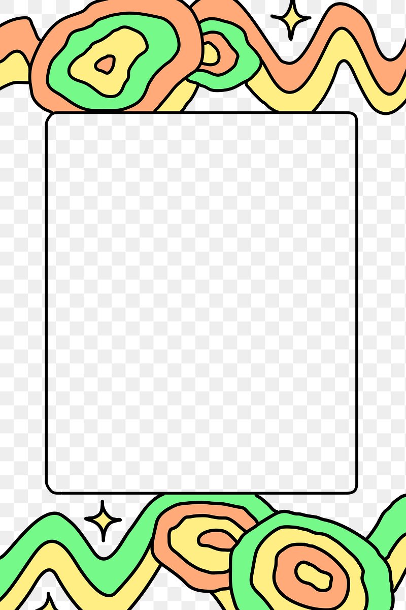 Funky frame png, abstract wiggly | Free PNG - rawpixel