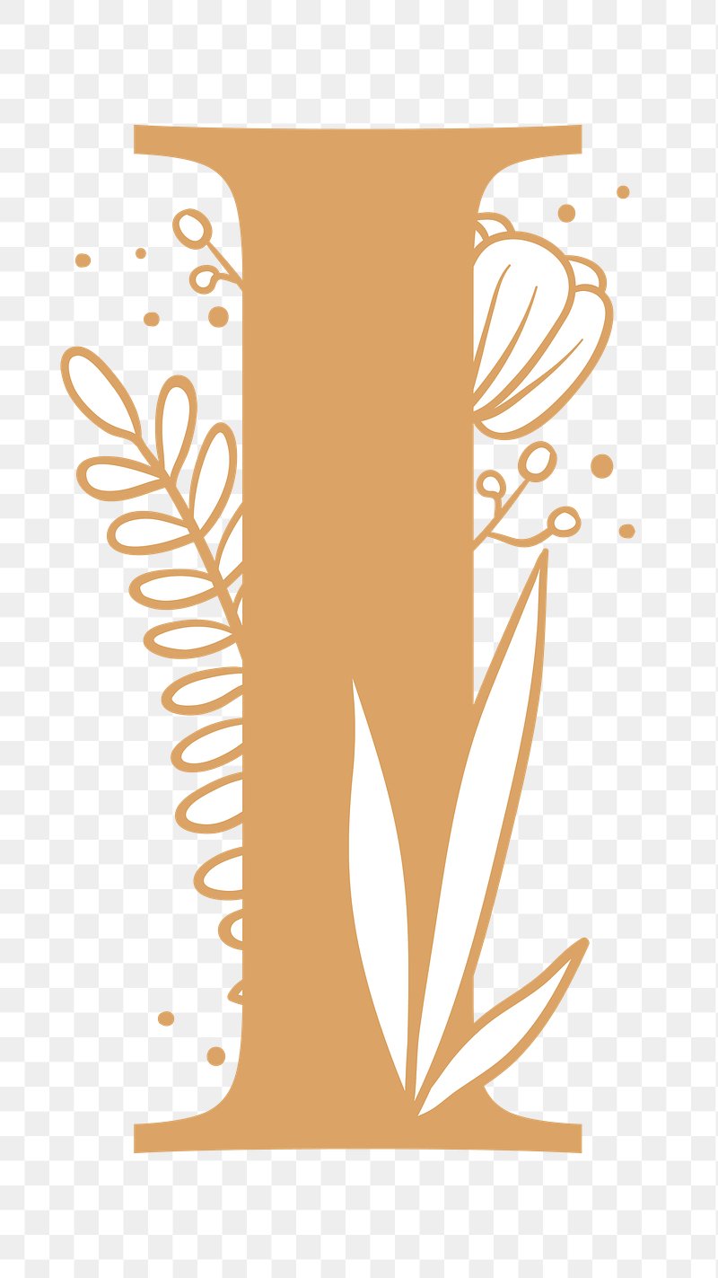 Botanical Capital Letter I Transparent PNG Images | Free Photos, PNG ...