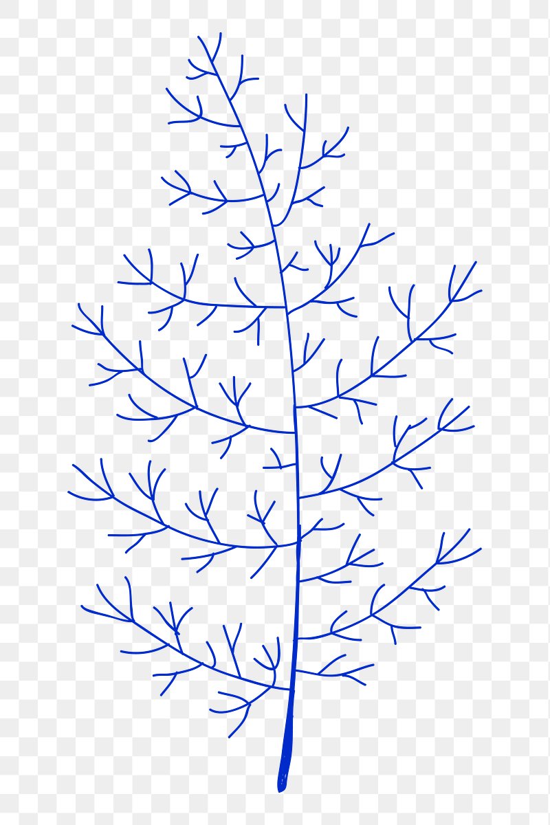 Blue tree sticker design element | Free PNG Sticker - rawpixel