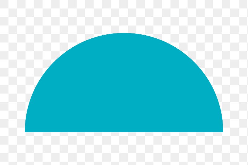 Blue semicircle geometric shape transparent | Free PNG Sticker - rawpixel