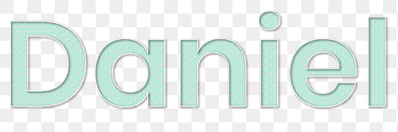 Daniel Typography PNG Images | Free Photos, PNG Stickers, Wallpapers ...
