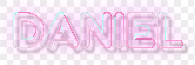 Daniel Typography PNG Images | Free Photos, PNG Stickers, Wallpapers ...