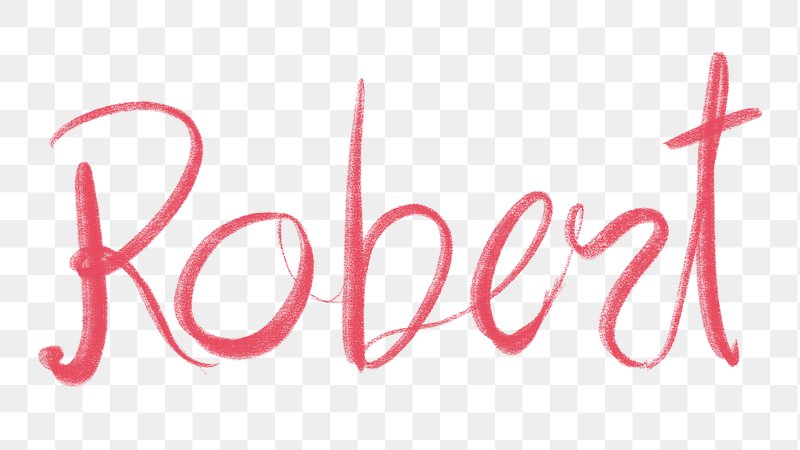 Robert png script calligraphy font | Free PNG Sticker - rawpixel