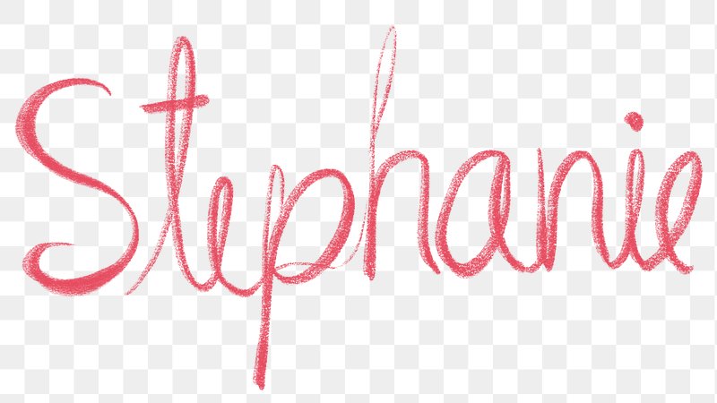 Stephanie png name lettering font | Free PNG - rawpixel