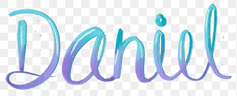 Daniel Typography PNG Images | Free Photos, PNG Stickers, Wallpapers ...