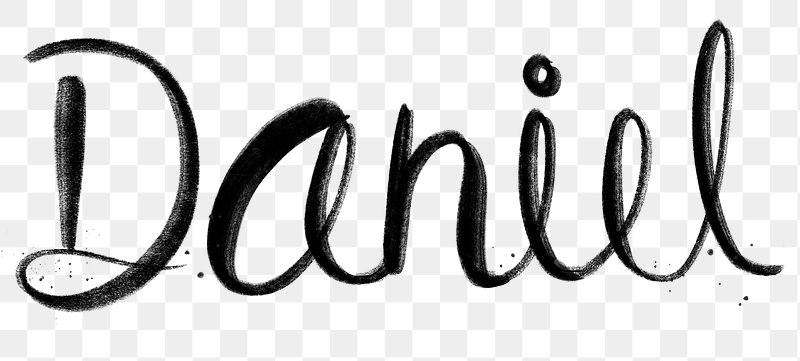Daniel Typography PNG Images | Free Photos, PNG Stickers, Wallpapers ...