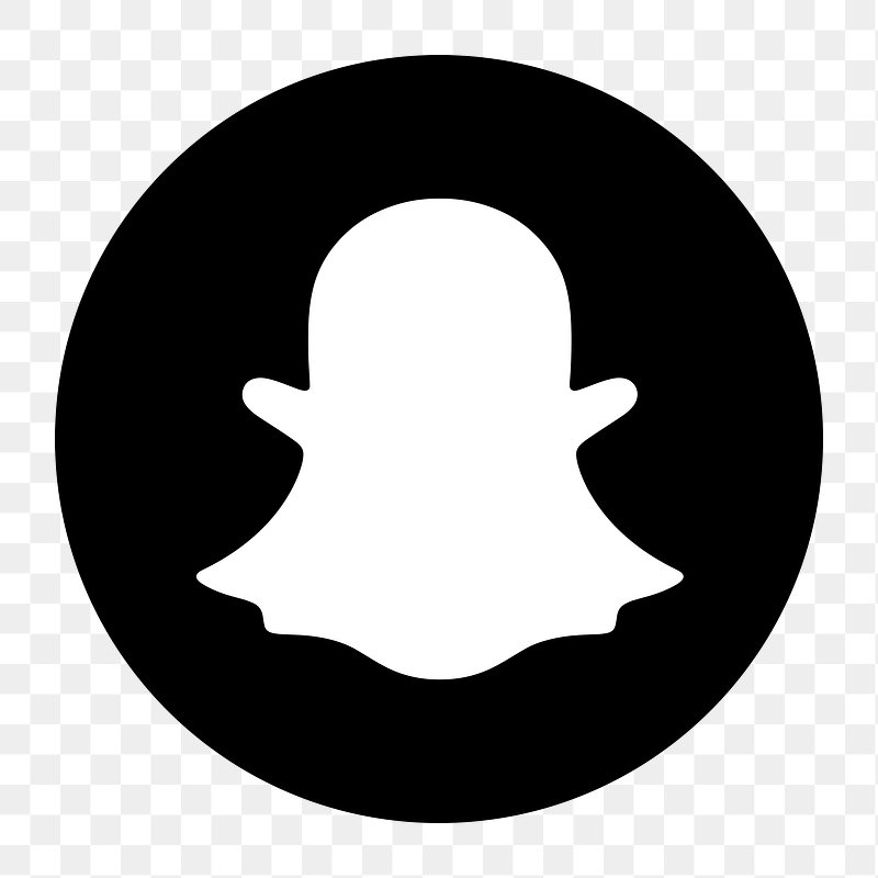 Snapchat flat graphic icon for social | Free PNG Sticker - rawpixel
