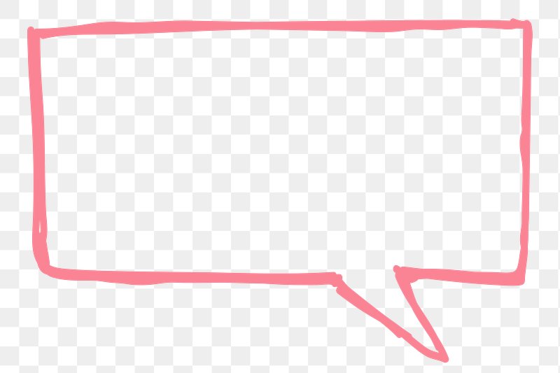 Pink square png speech bubble business… | Free stock illustration ...