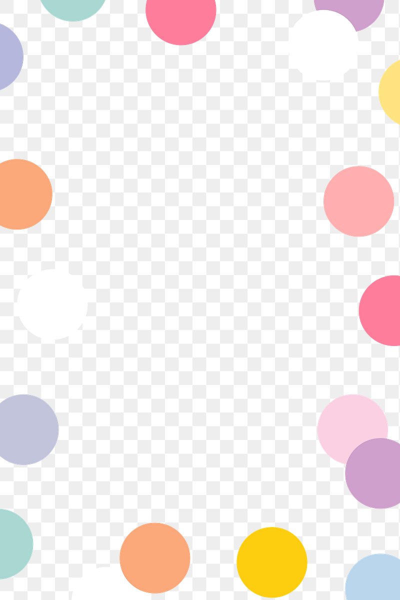 Pastel Polka Dot Border Clip Art