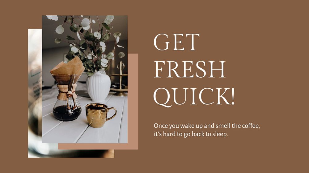 Morning coffee ppt presentation template, | Premium Editable Template ...