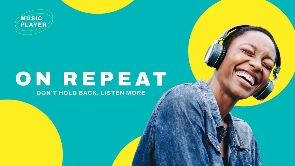 Audio streaming template, Facebook event | Premium Editable Template ...