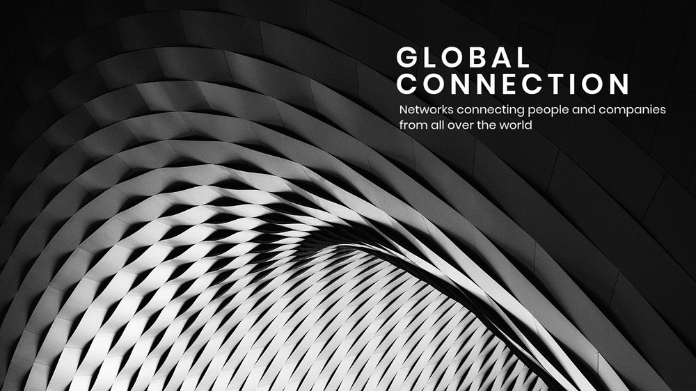 Global connection PowerPoint presentation template, | Premium Editable ...