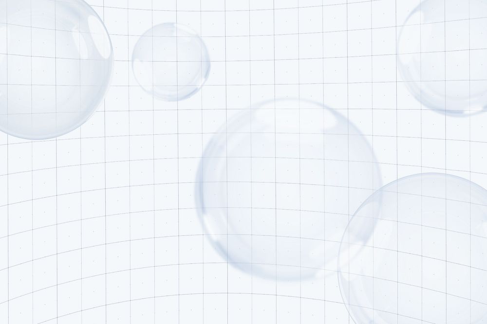 Editable off-white bubbles, grid background | Premium Editable Design ...