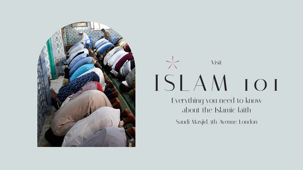 Islam 101 blog banner template, | Premium Editable Template - rawpixel