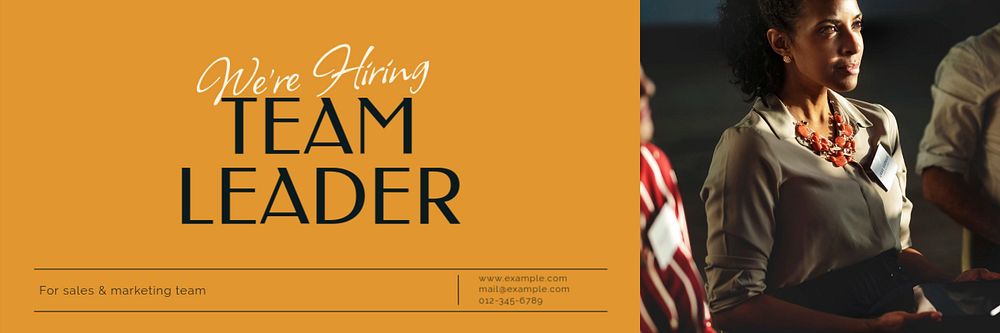 Team leader email header template, | Premium Editable Template - rawpixel