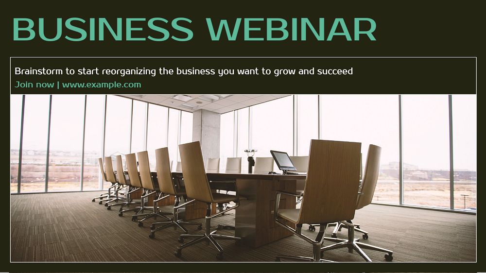 Business webinar blog banner template, | Premium Editable Template - rawpixel