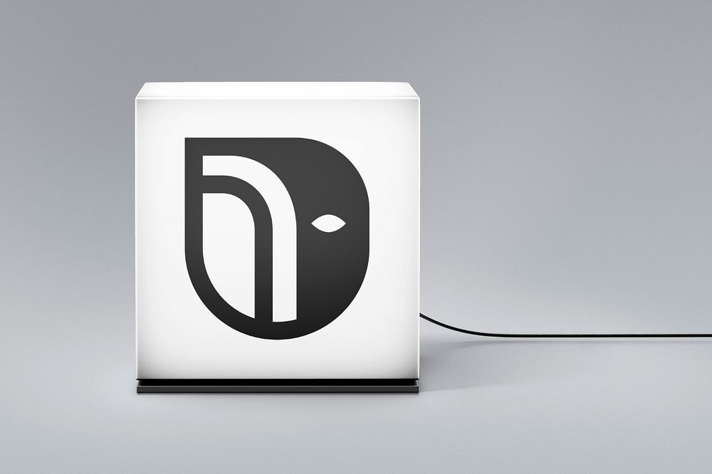 3D light box sign mockup, | Premium Mockup Generator - rawpixel