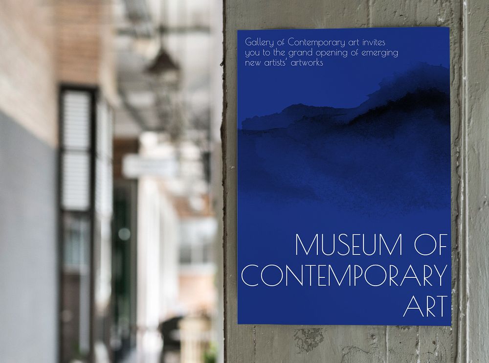 Editable poster mockup, realistic design | Premium Mockup Generator - rawpixel