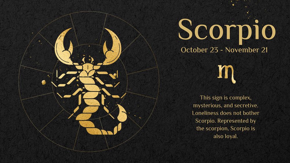 Scorpio blog banner template, editable | Premium Editable Template ...