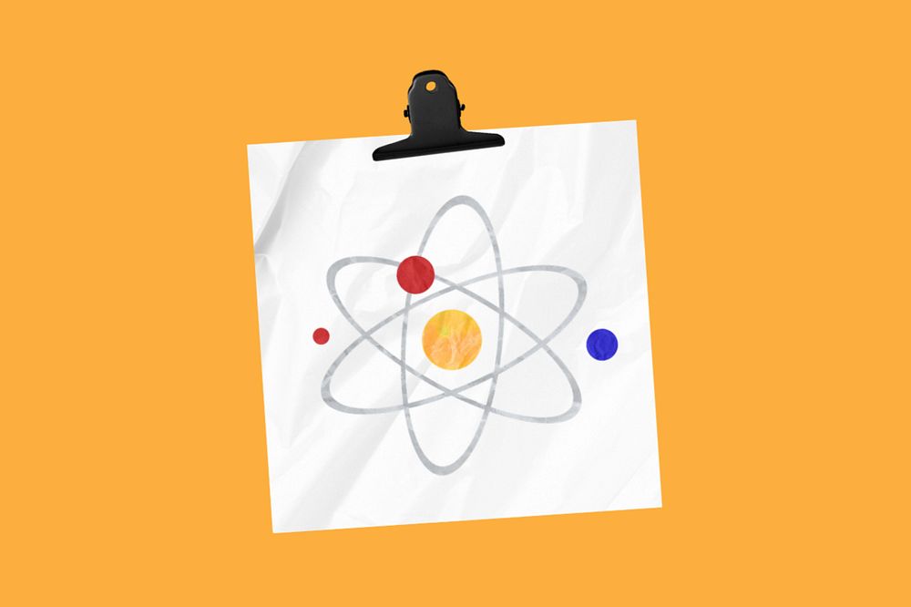 Editable atom science education background, | Premium Editable Design ...