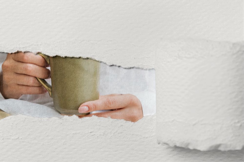 Torn paper mockup, editable flat | Premium Mockup Generator - rawpixel