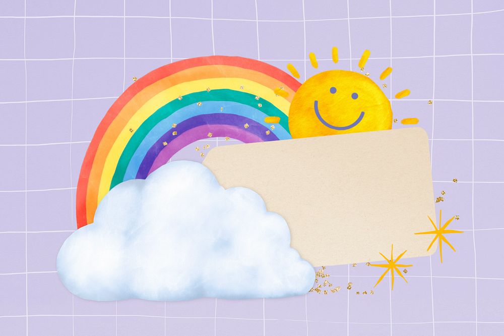 Happy sun notepaper, editable weather | Premium Editable Design - rawpixel