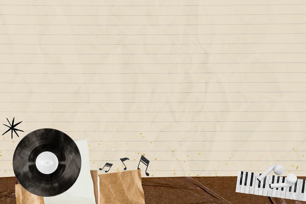 Editable retro music border background | Premium Editable Design - rawpixel