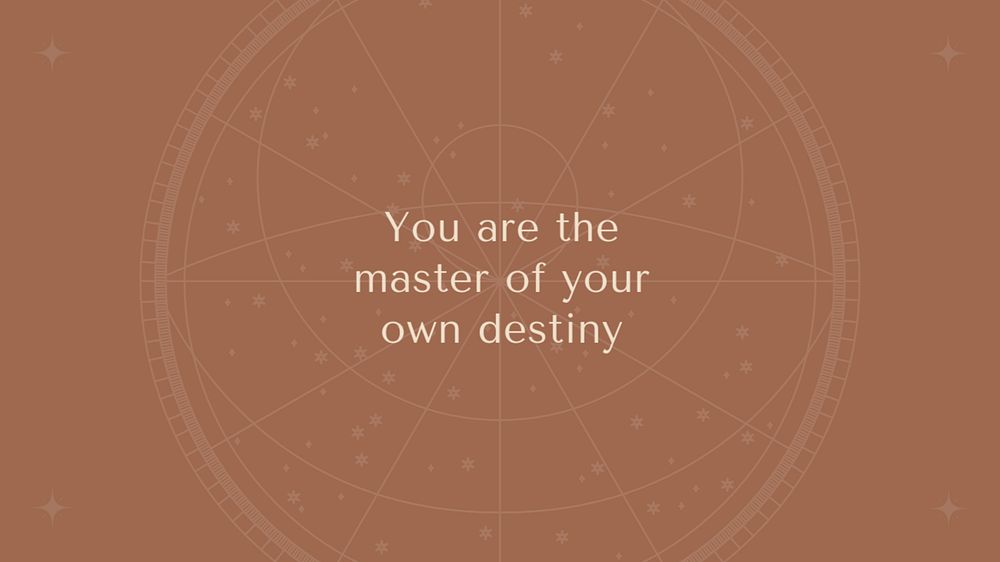 Aesthetic astrology quote desktop wallpaper | Premium Editable Template ...