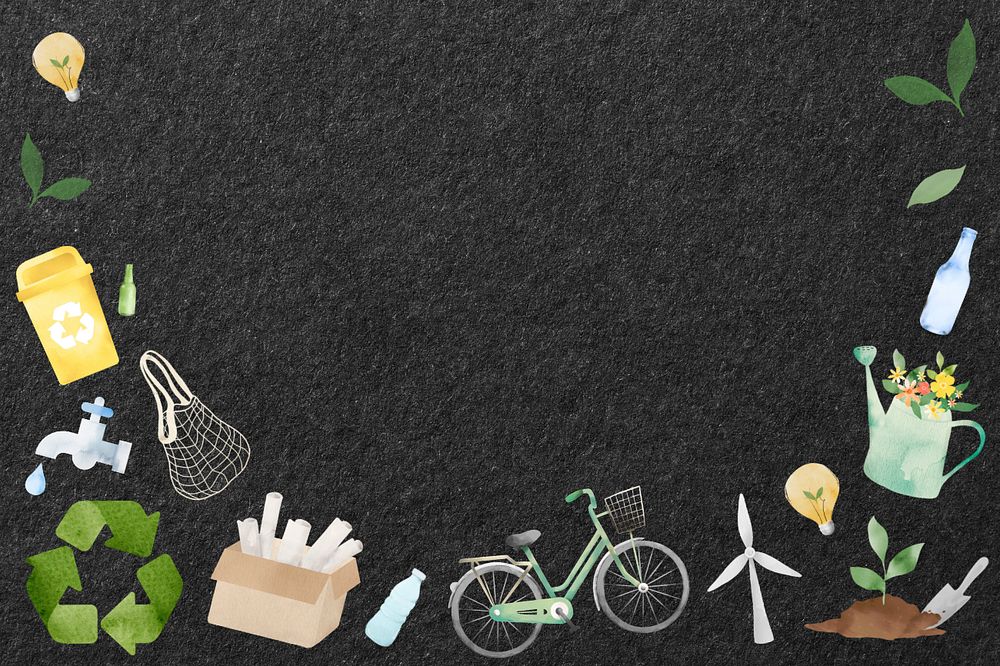 Eco-friendly lifestyle frame, environment background, | Premium ...