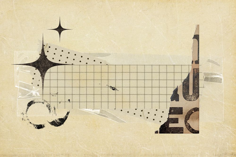 Editable vintage grid washi tape | Premium Editable Design - rawpixel