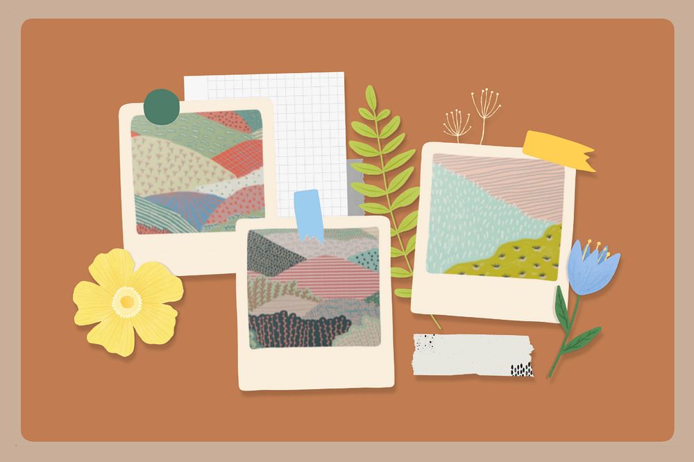 Cute mood board mockup, customizable | Premium Moodboard Maker - rawpixel