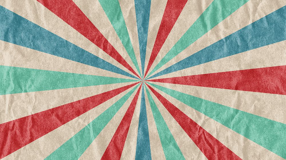 Retro sun ray desktop wallpaper, | Premium Editable Design - rawpixel