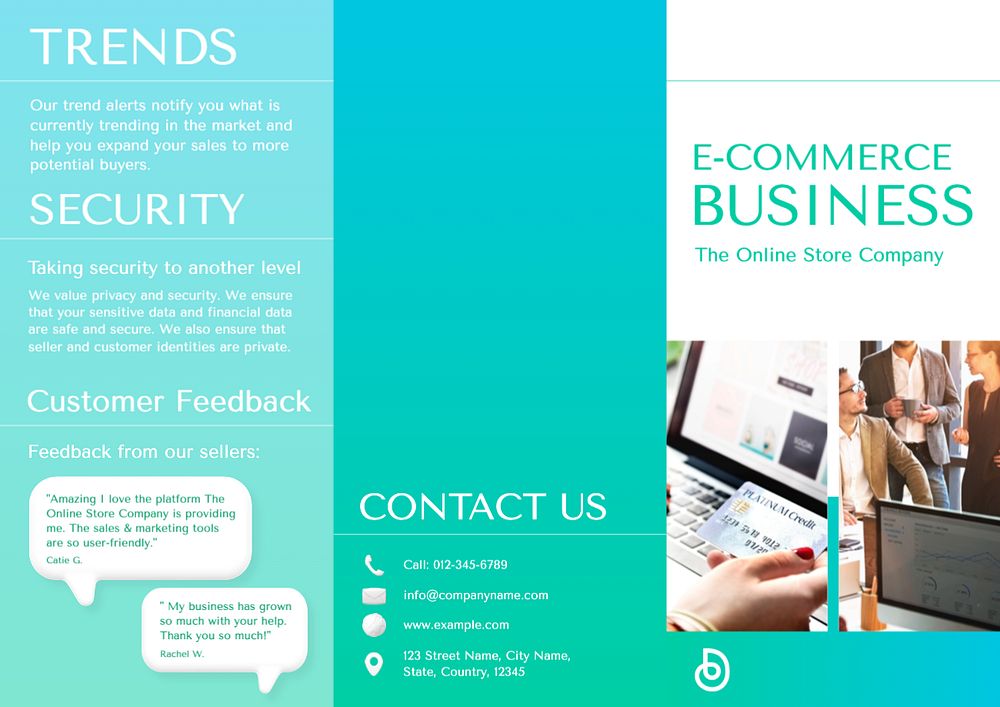 E-commerce business brochure template, editable | Premium Editable ...